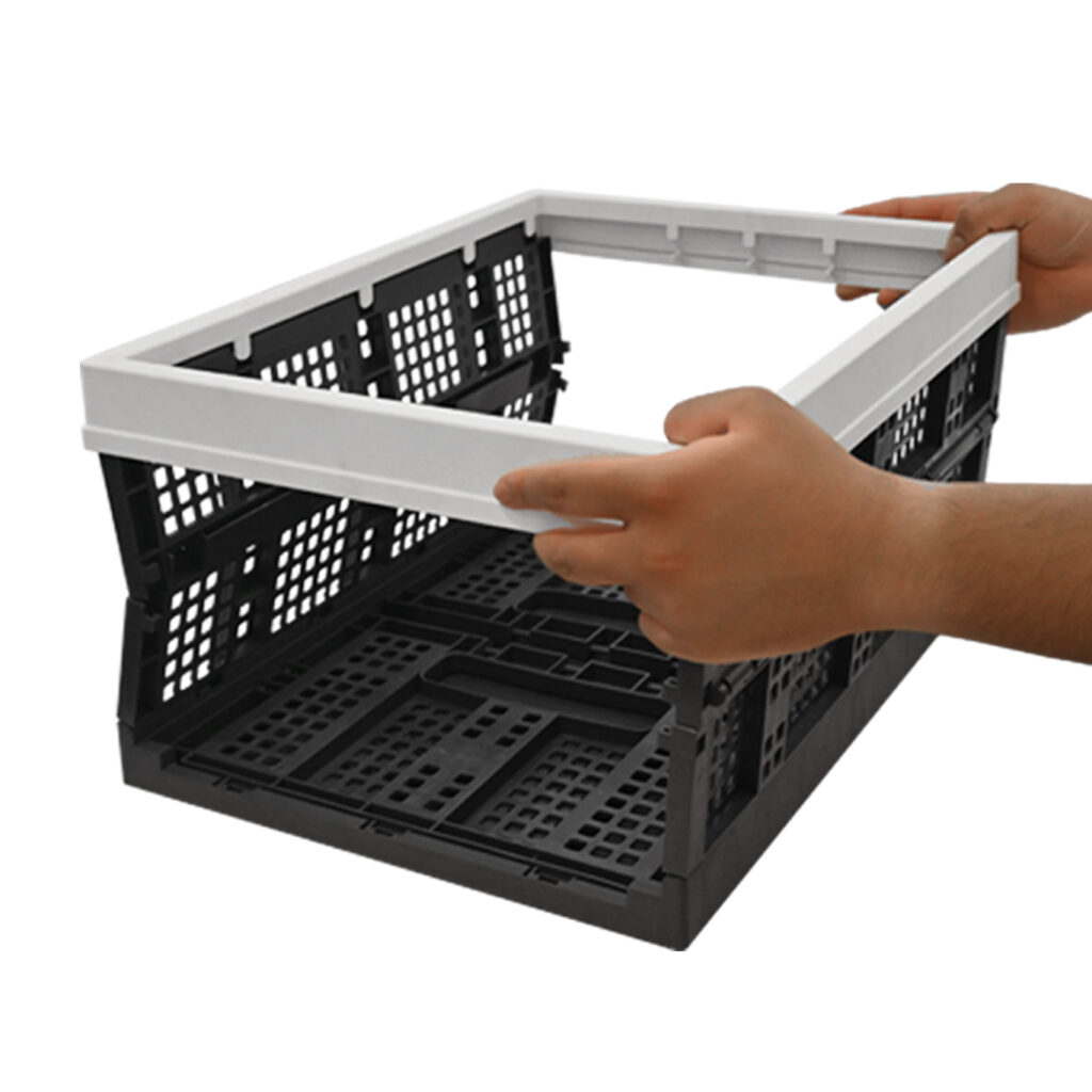 Collapsible Basket, Foldable Basket Multipurpose Plastic Storage ...